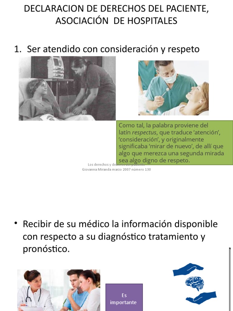 Derechos y Deberes del Paciente en Chile | PDF | Hospital | Medicina