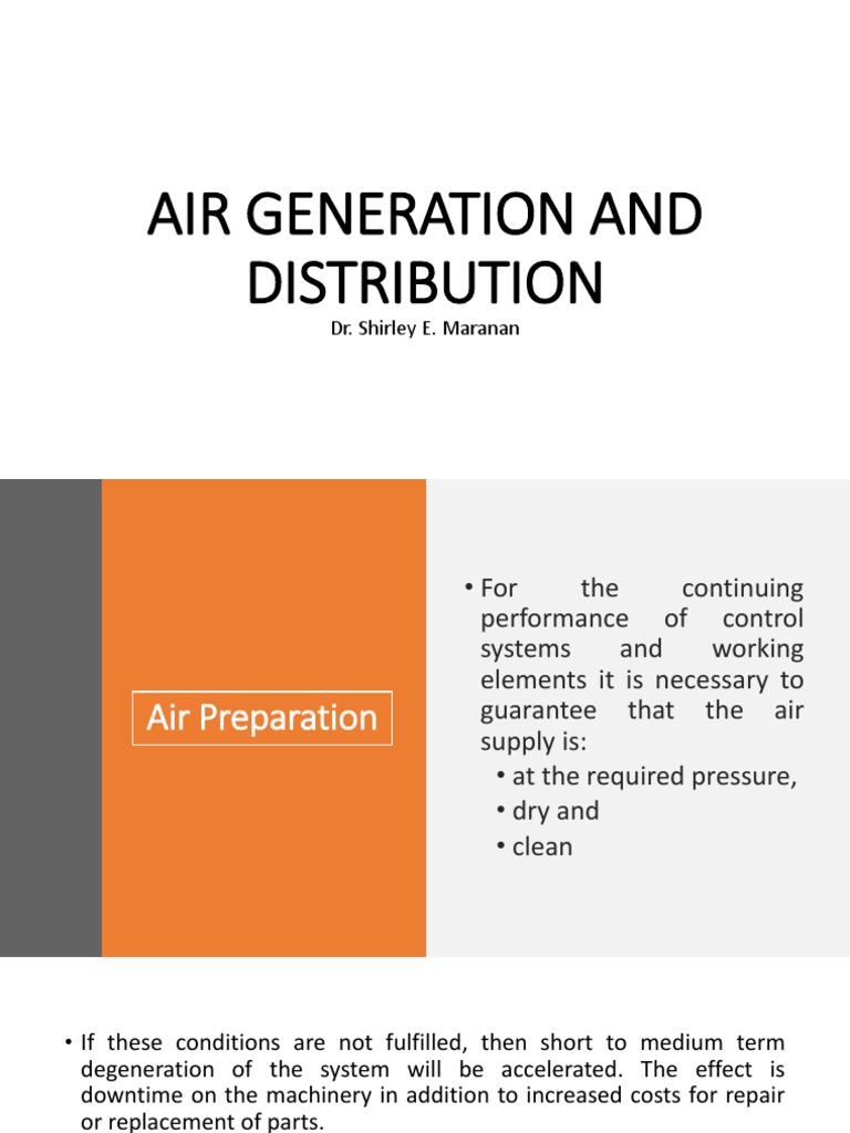 Compressed Air Generation and Distribution | PDF | Humidity | Pipe ...