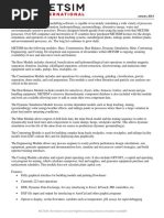 METSIM for Metallurgy Students | PDF | Apl (Programming Language) | Simulation