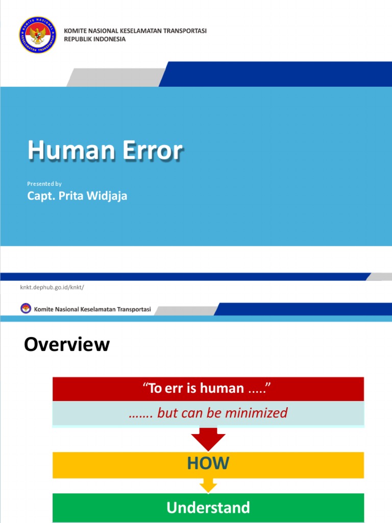 Human Error: Capt. Prita Widjaja | PDF | Error | Attention