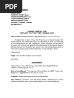 Script Arraignment and Pre-Trial | PDF | Arraignment | Plea