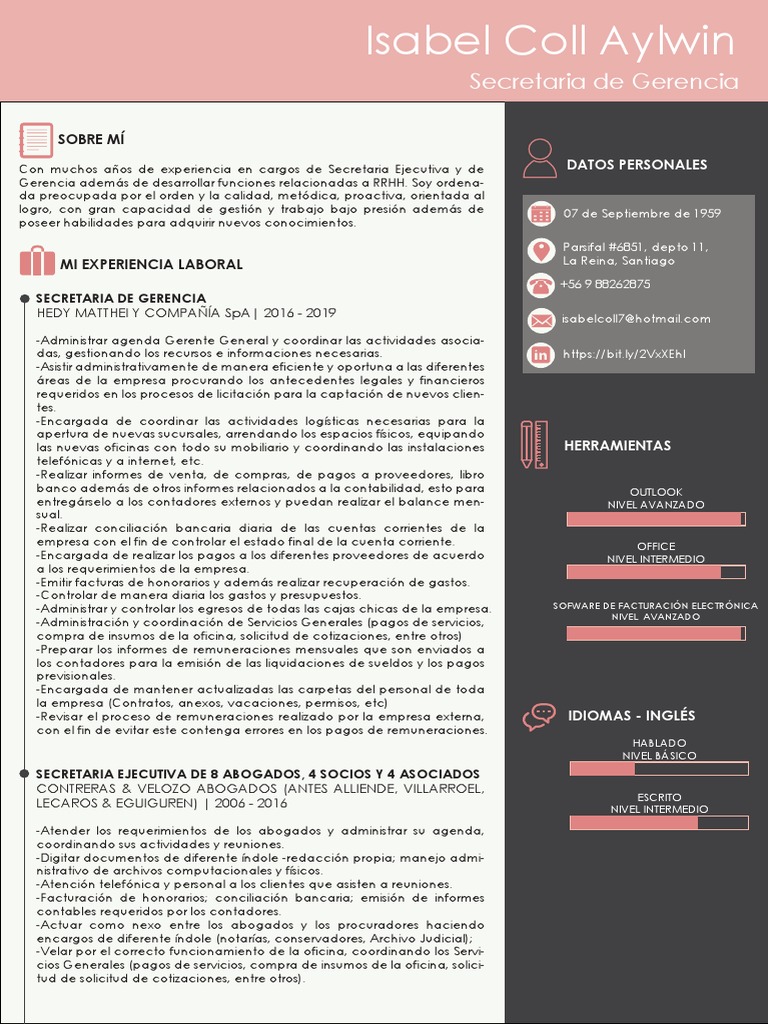 C.vitae Isabel Coll SF | PDF | Gestión de recursos humanos | Economias