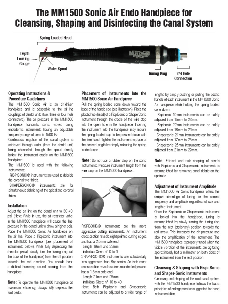 Sonic Instructions | PDF | Sterilization (Microbiology) | Nature