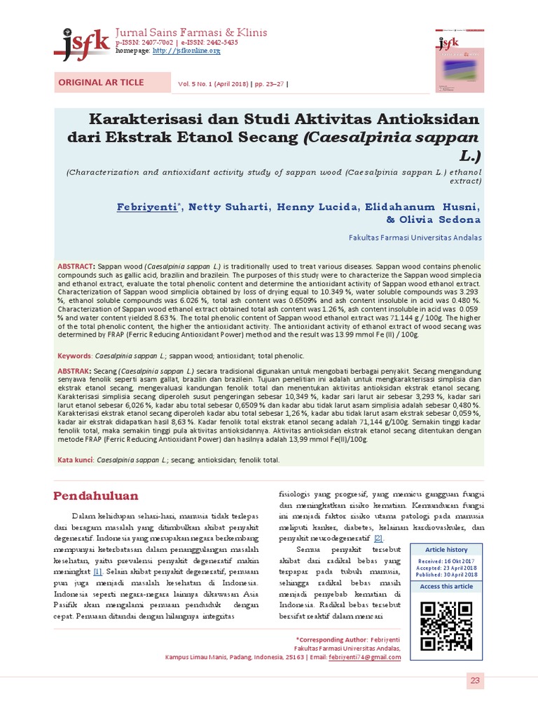 Jurnal Rumus Susut | PDF | Zat Kimia | Kimia