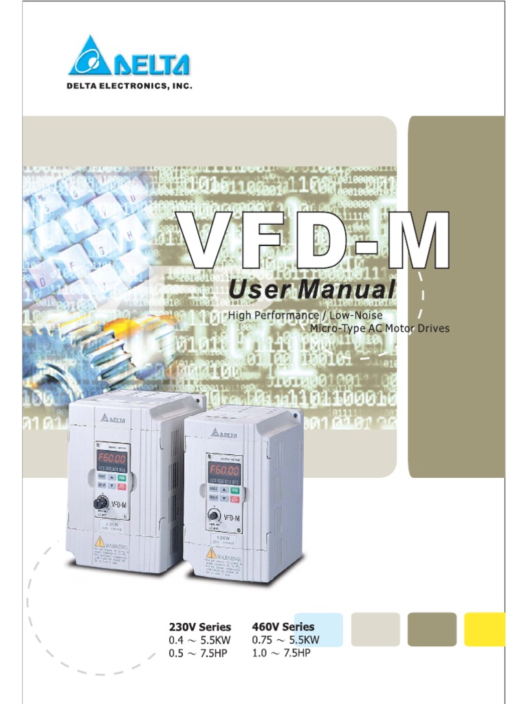 Delta VFD-M Series Manual Overview | PDF | Alternating Current ...