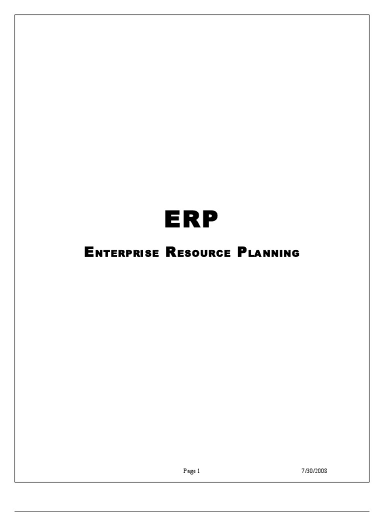 SAP ERP Overview - Course Material | PDF | Computers | Business