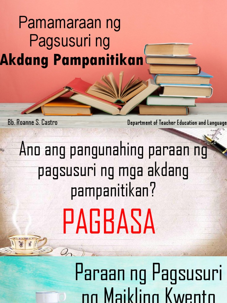 Pamamaraan NG Pagsusuri NG Panitikan | PDF