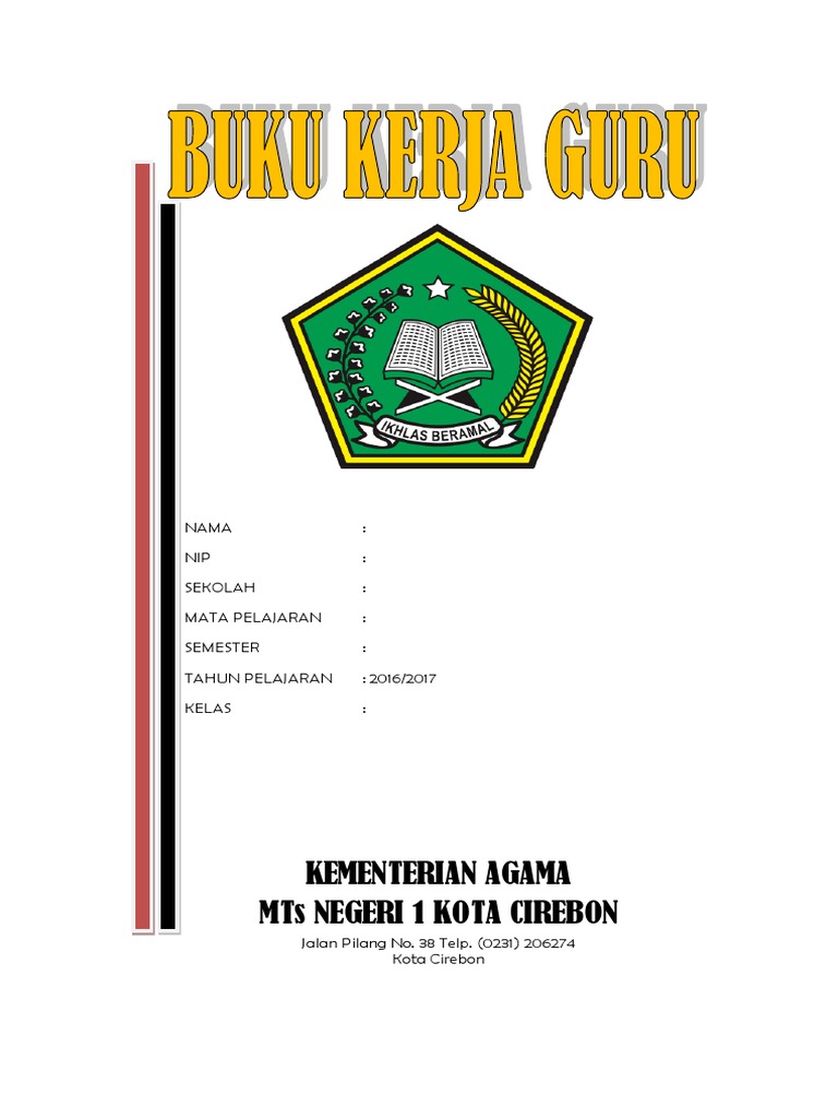 Cover Buku Kerja Guru | PDF