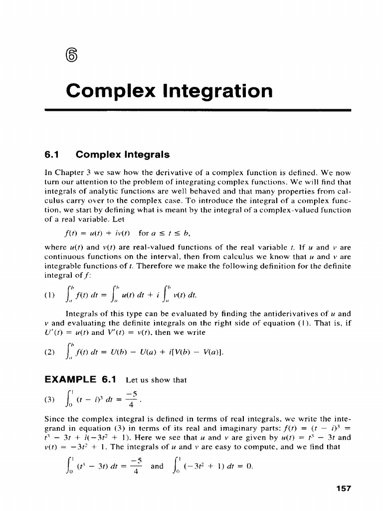 Complex Integrals PDF | PDF | Complex Analysis | Integral