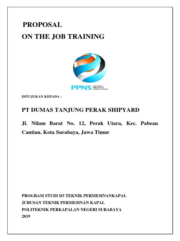 Proposal Ojt PDF | PDF