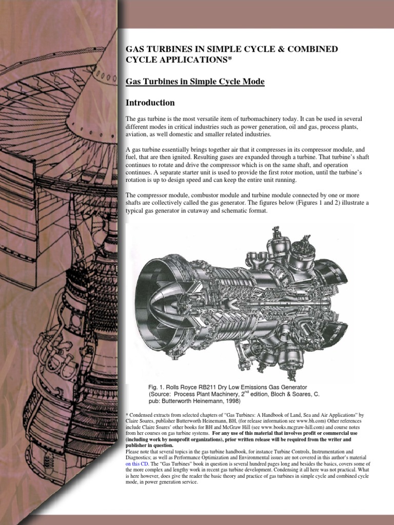 1 1 PDF | PDF | Gas Turbine | Turbine