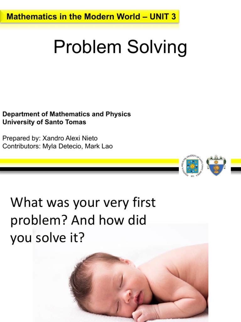 3.0 - Problem Solving 1 | PDF | Teaching Mathematics