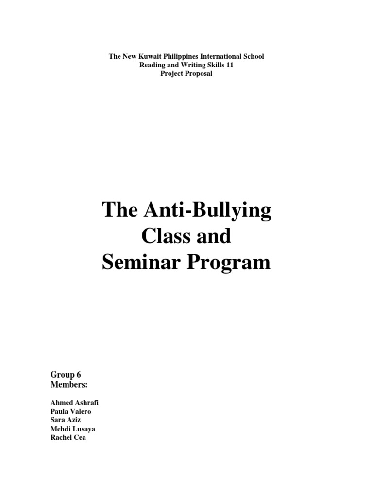 The Anti Bullying Program | PDF | Bullying | Cyberbullying