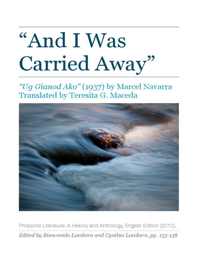 Marcel Navarra – and I Was Carried Away