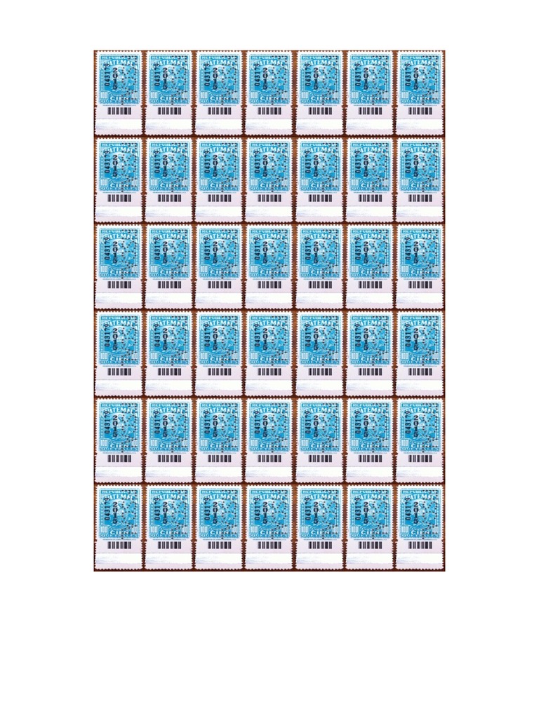 Timbre Fiscal de 100 Quetzales | PDF