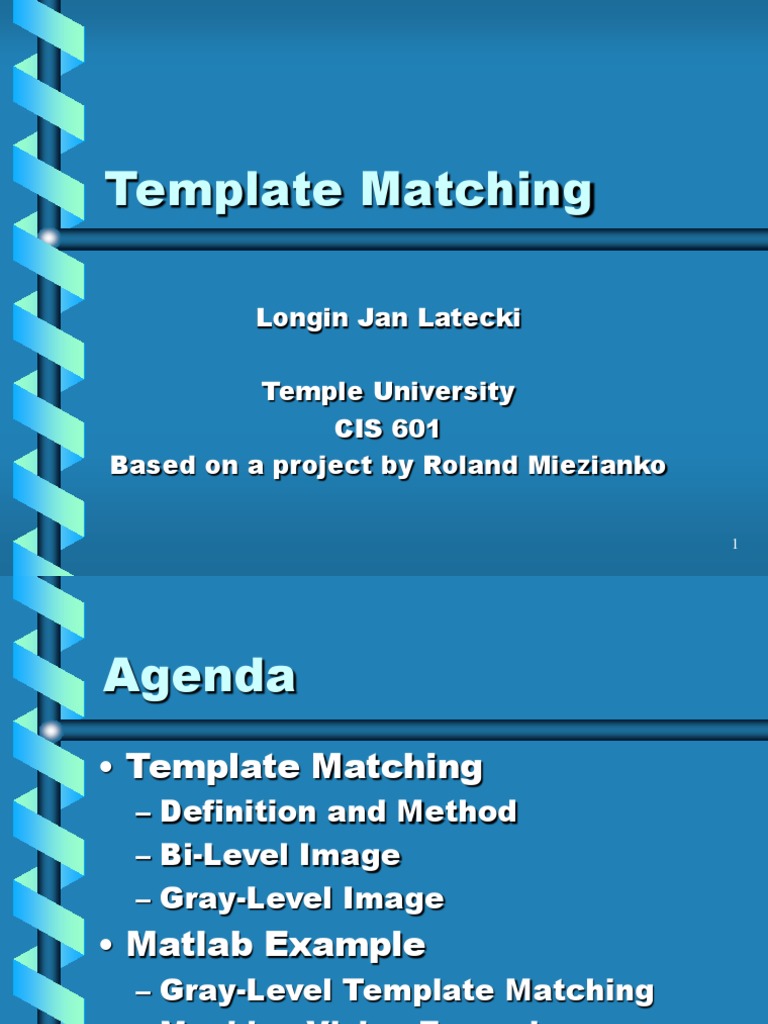 Template Matching 03 | PDF | Correlation And Dependence | Computer Vision
