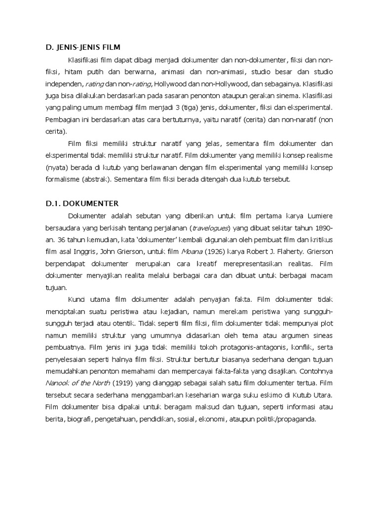 Jenis-Jenis Film | PDF