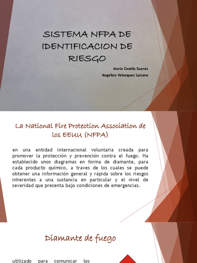 Sistema Nfpa de Identificacion de Riesgo | PDF | Helio | Nitrógeno