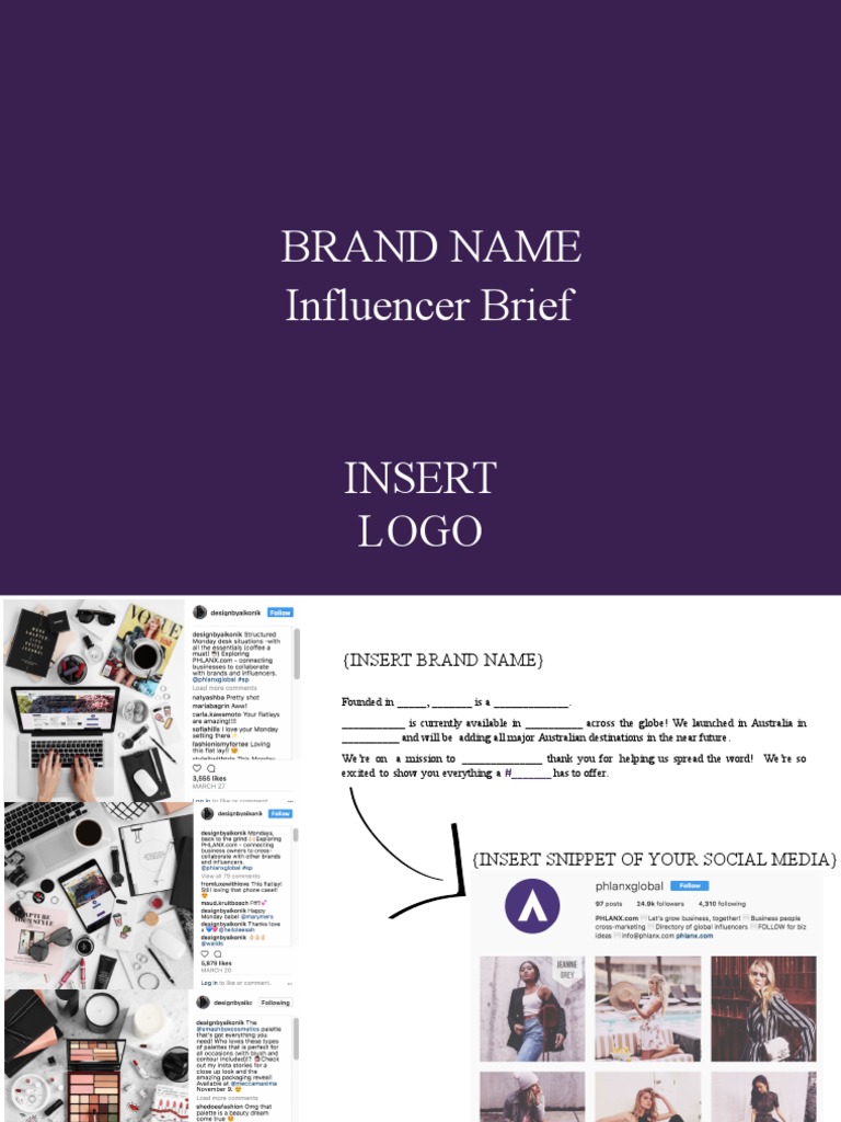 Influencer Brief | PDF | Career & Growth