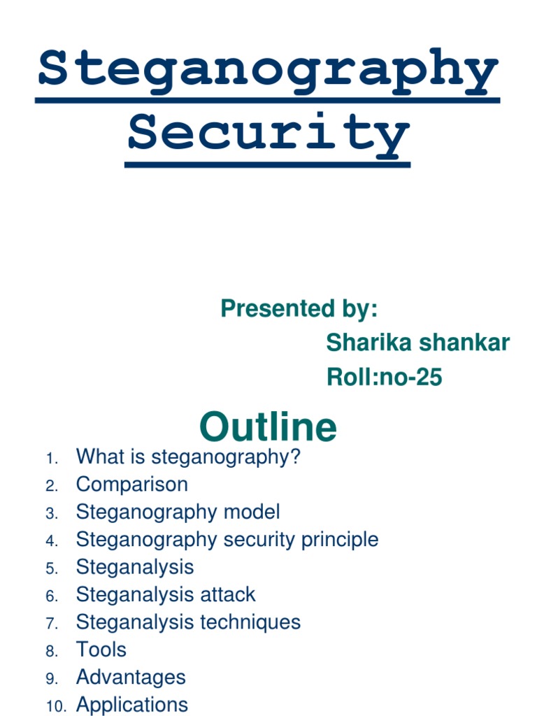 Steganography Security | PDF | Secure Communication | Computer Security