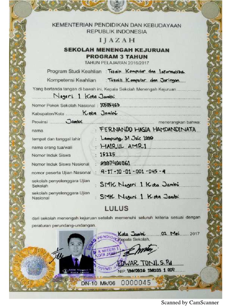 Ijazah 1 | PDF