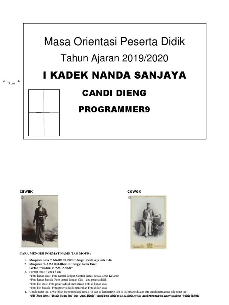 Format Nametag | PDF