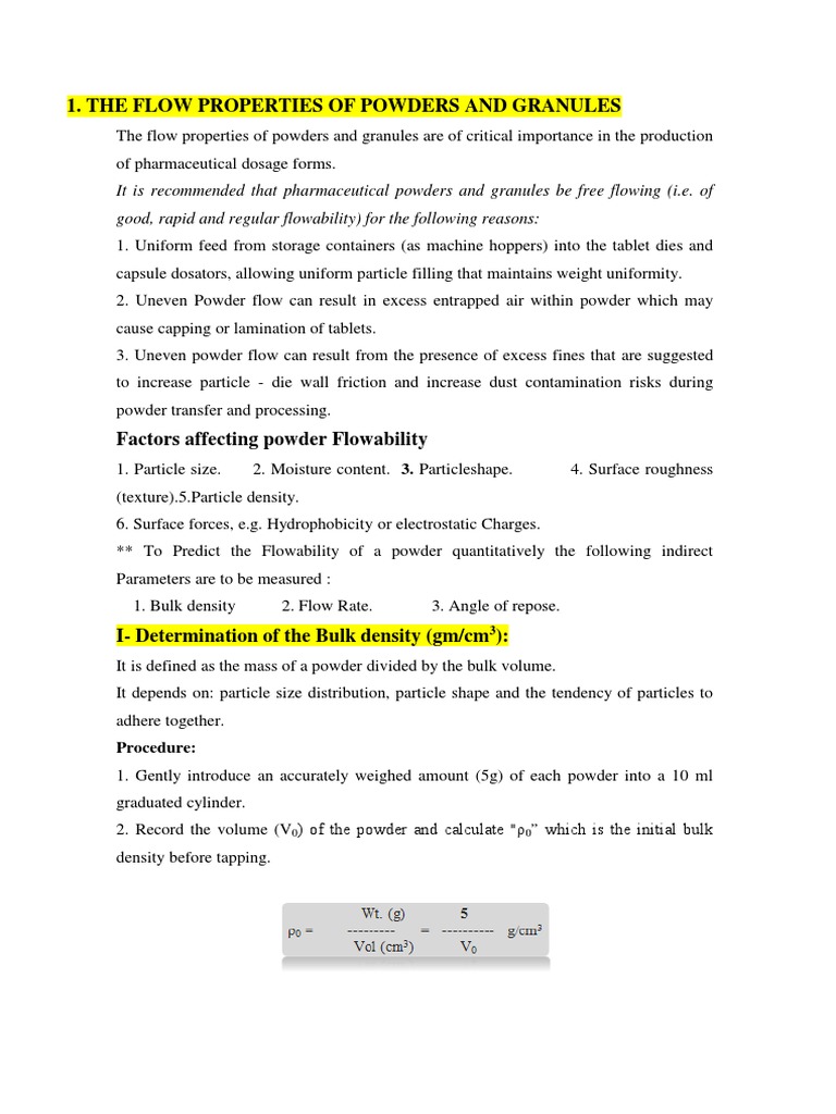 FLOWABILITY | PDF | Tablet (Pharmacy) | Density
