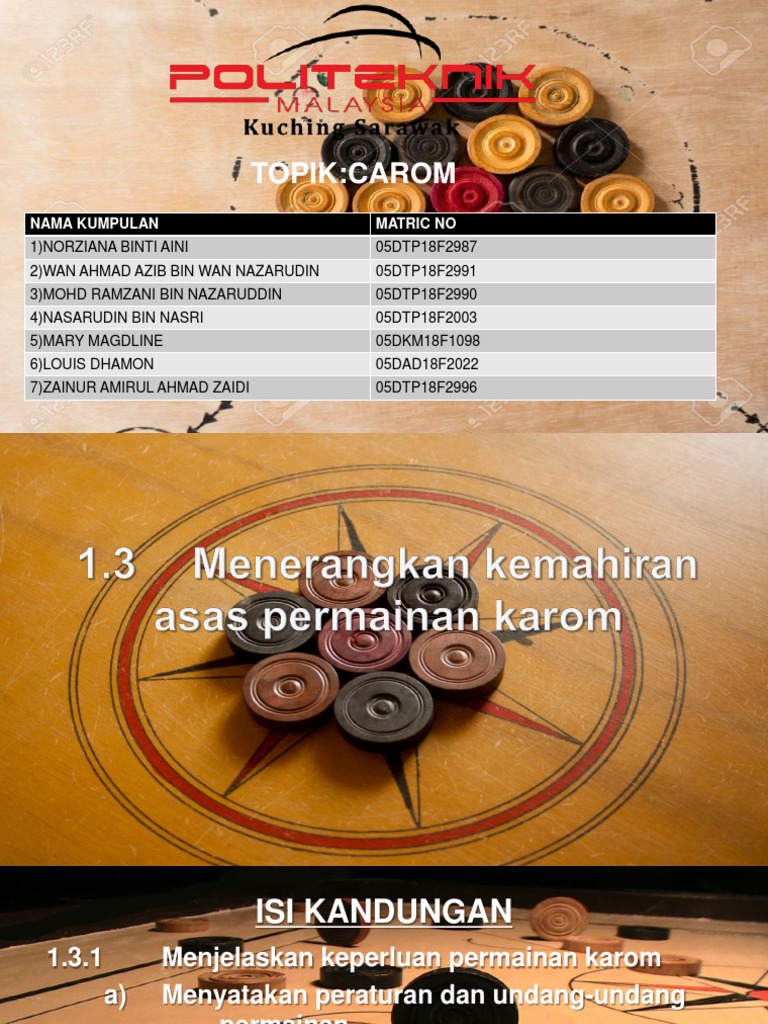 Panduan Lengkap Permainan Karom | PDF
