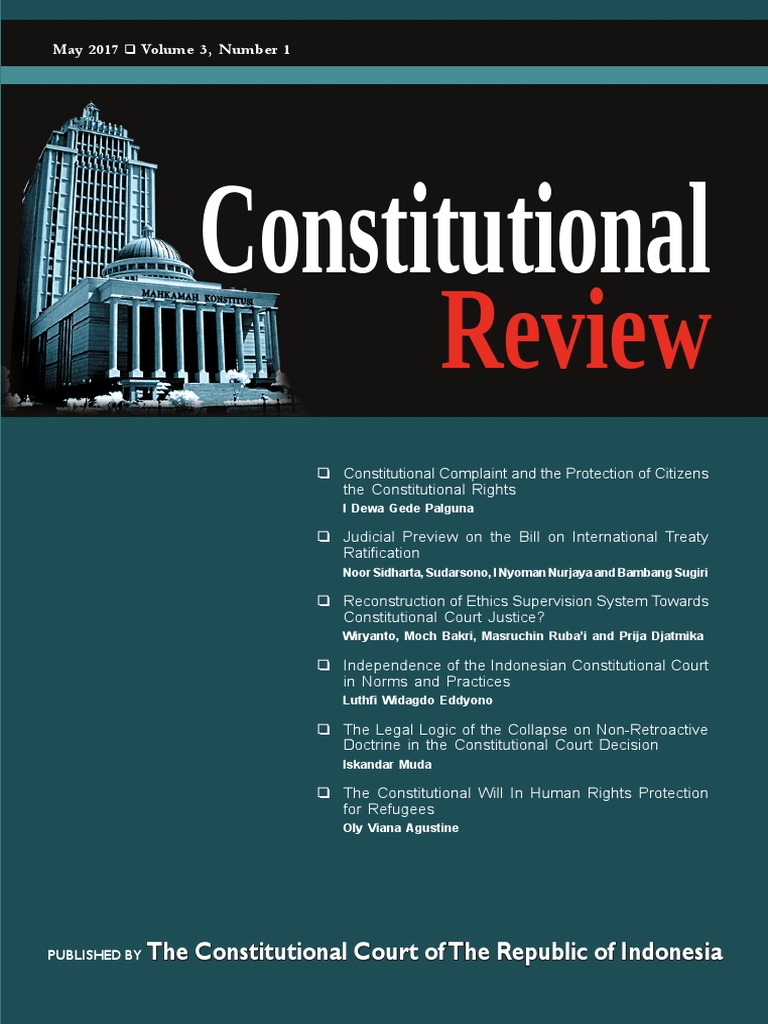Constitutional Review: May 2017 Edition | PDF | Constitution | United ...
