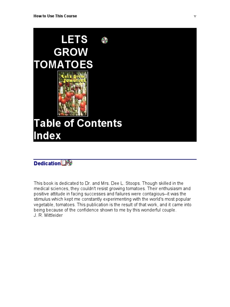 Growing Tomatoes | PDF | Tomato | Seed