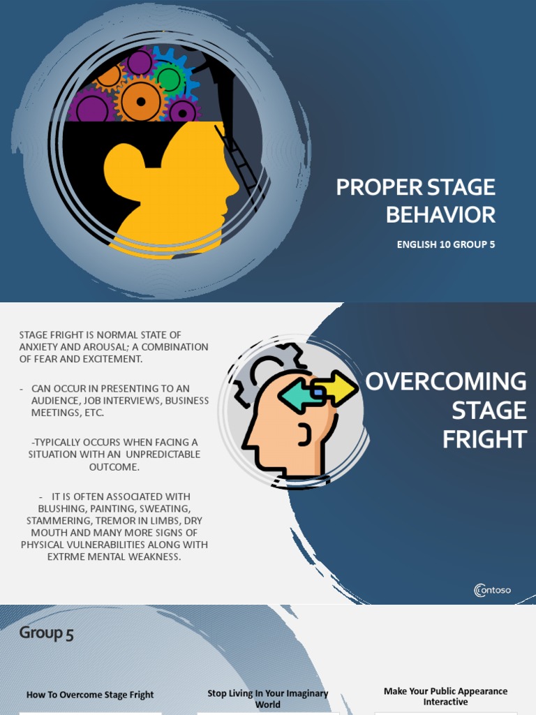 Proper Stage Behavior: English 10 Group 5 | PDF | Positive Psychology ...