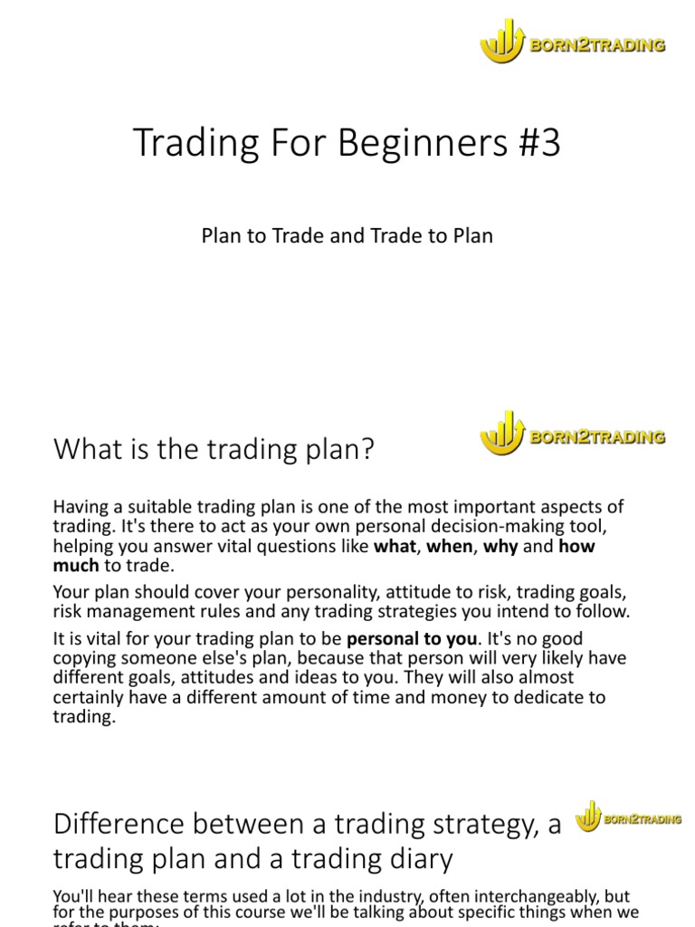 Trading For Beginners | PDF | Financial Markets | Risk