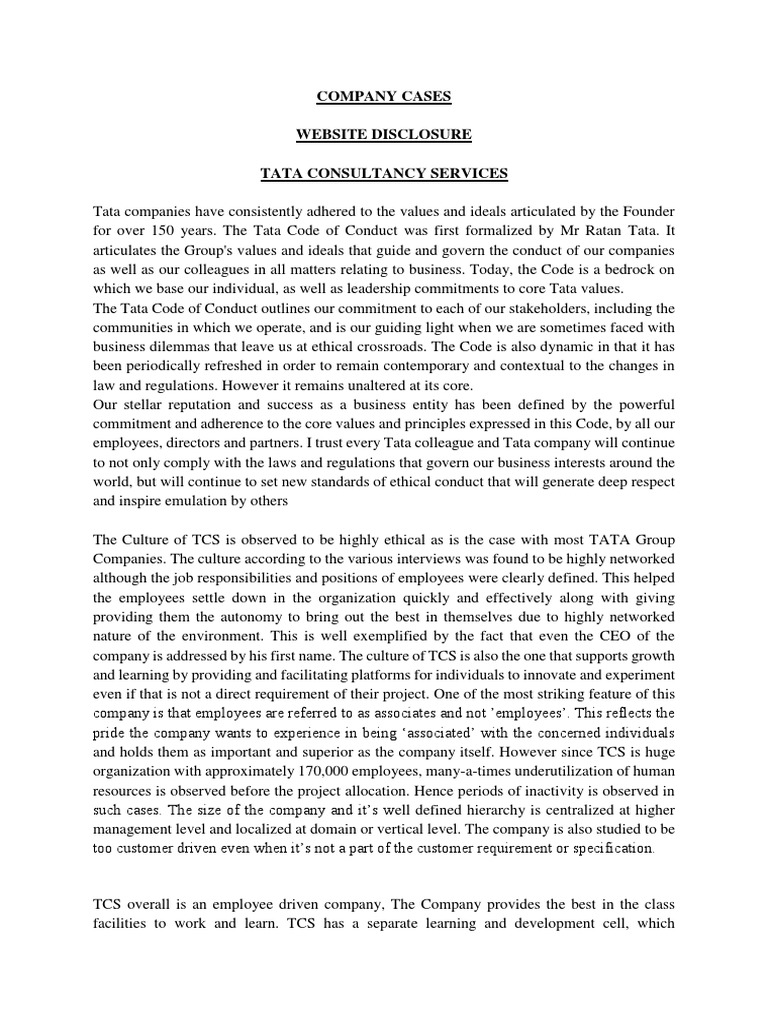 Company Cases | PDF | Insider Trading | Employment