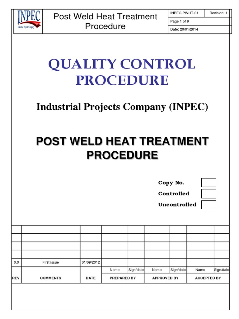 Post Weld Heat Treatment Procedure | Thermocouple | Heat Treating