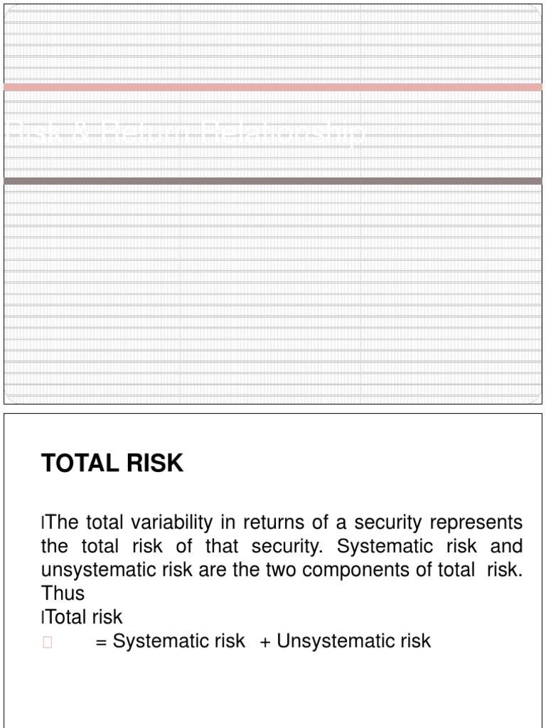 Risk and Return Analysis PPT 2 | PDF | Diversification (Finance ...