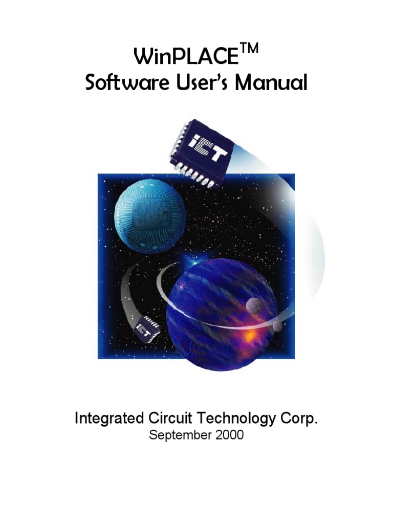 Winplace Software User's Manual: Integrated Circuit Technology Corp | PDF | Menu (Computing ...