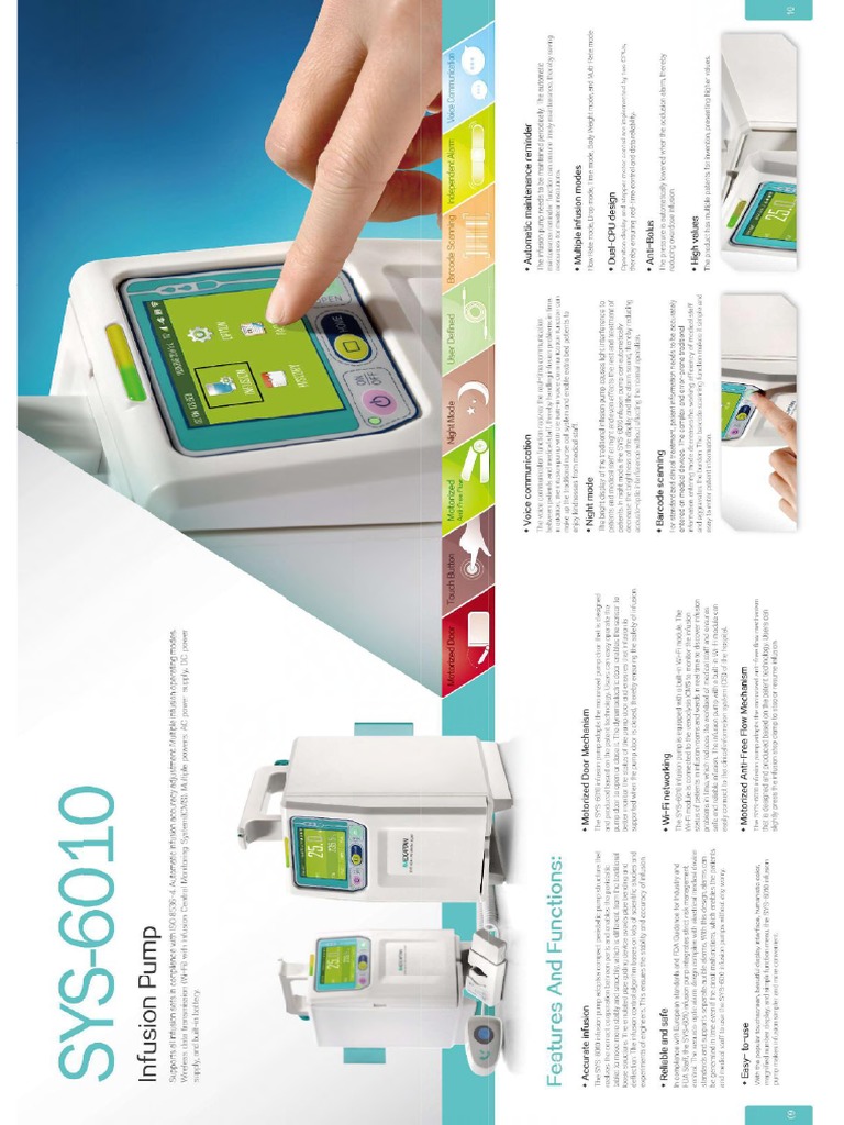 Infusion Pump MedCaptain SYS6010 Brochure | PDF