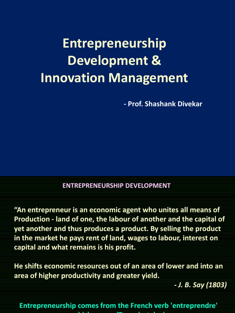 Entrepreneurship | PDF | Venture Capital | Corporate Finance Entrepreneurship | PDF | Venture Capital | Corporate Finance