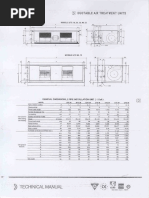 AHU Specifications and CFM Data | PDF | Mechanical Engineering