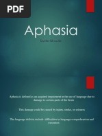 Aphasia Cheatsheet | PDF | Aphasia | Neuroanatomy