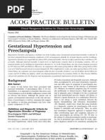 Acog Practice Bulletin: Gestational Hypertension and Preeclampsia | PDF ...