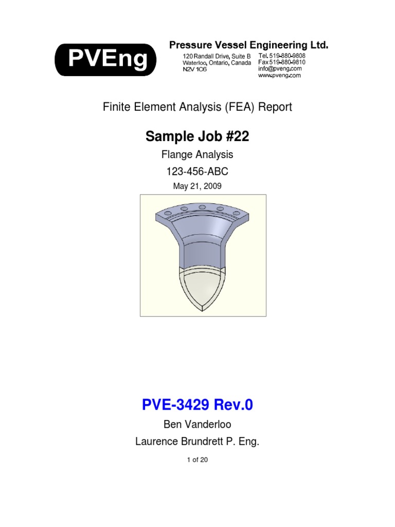Sample21 Spreadsheet | PDF | Finite Element Method | Stress (Mechanics)