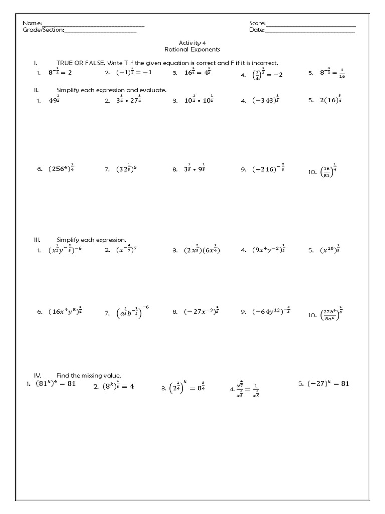 Rational Exponents | Physics & Mathematics | Mathematics