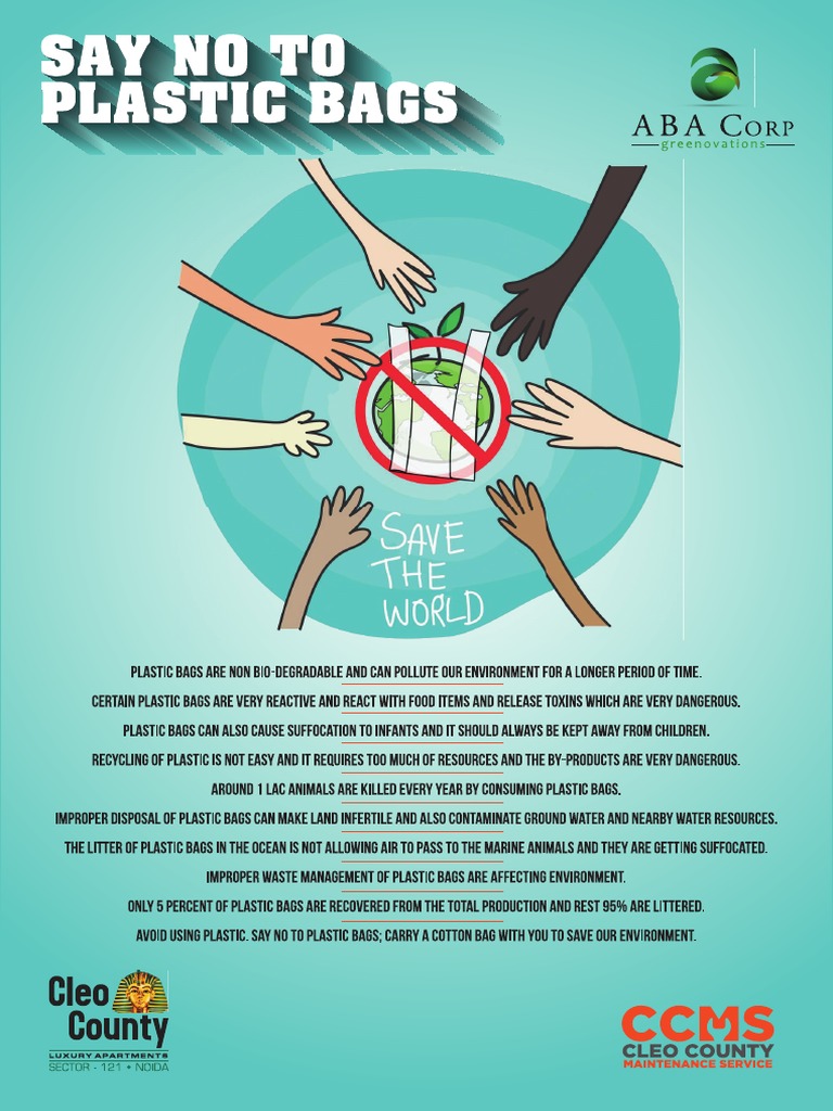 Say No To Plastic Bags PDF | PDF