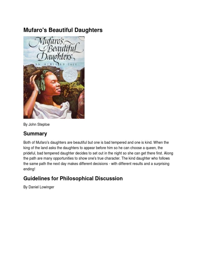 Mufaro's Beautiful Daughters | PDF | Lie | Truth