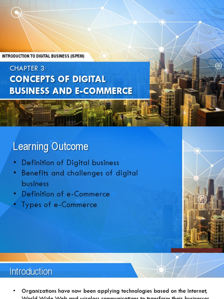 Concepts of Digital Business and E-Commerce | PDF | E Commerce | Social ...