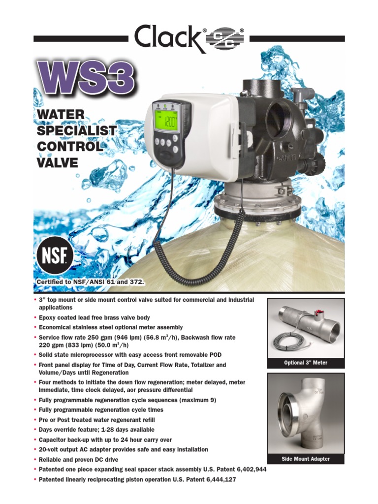 WS3 Control Valve Programming Guide | PDF | Flow Measurement | Valve