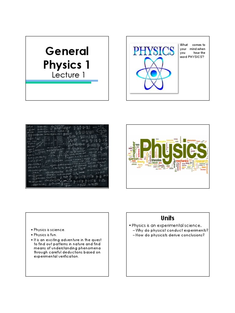 General Physics 1: Laws of Motion | PDF | International System Of Units ...