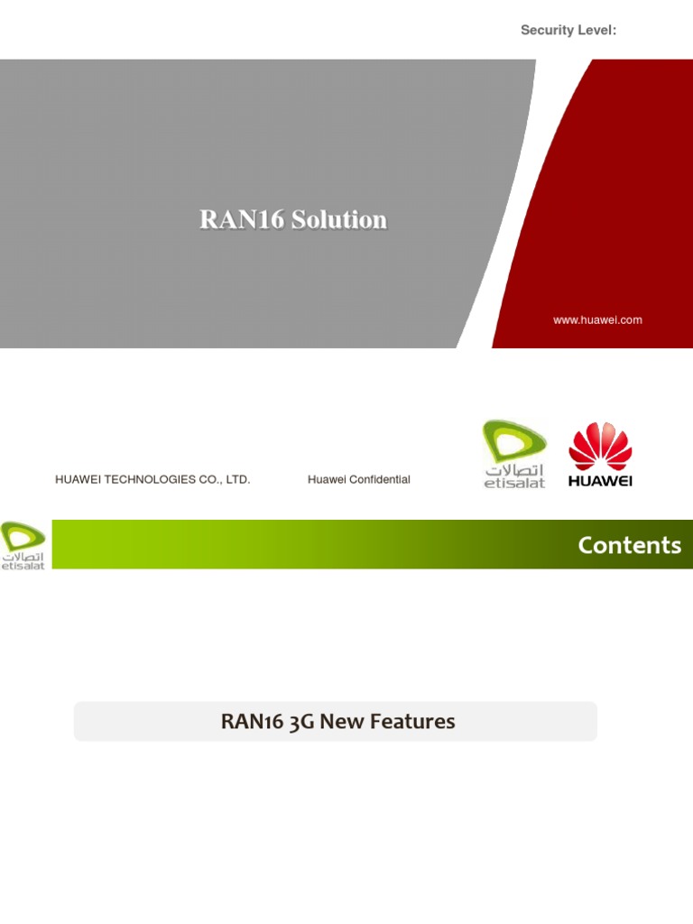 BSC6900 UMTS RAN16 Features Updated | PDF | High Speed Packet Access ...