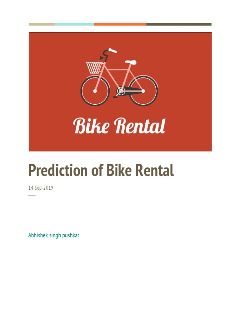 Bike Rental (Project) | PDF | Mean Squared Error | Errors And Residuals